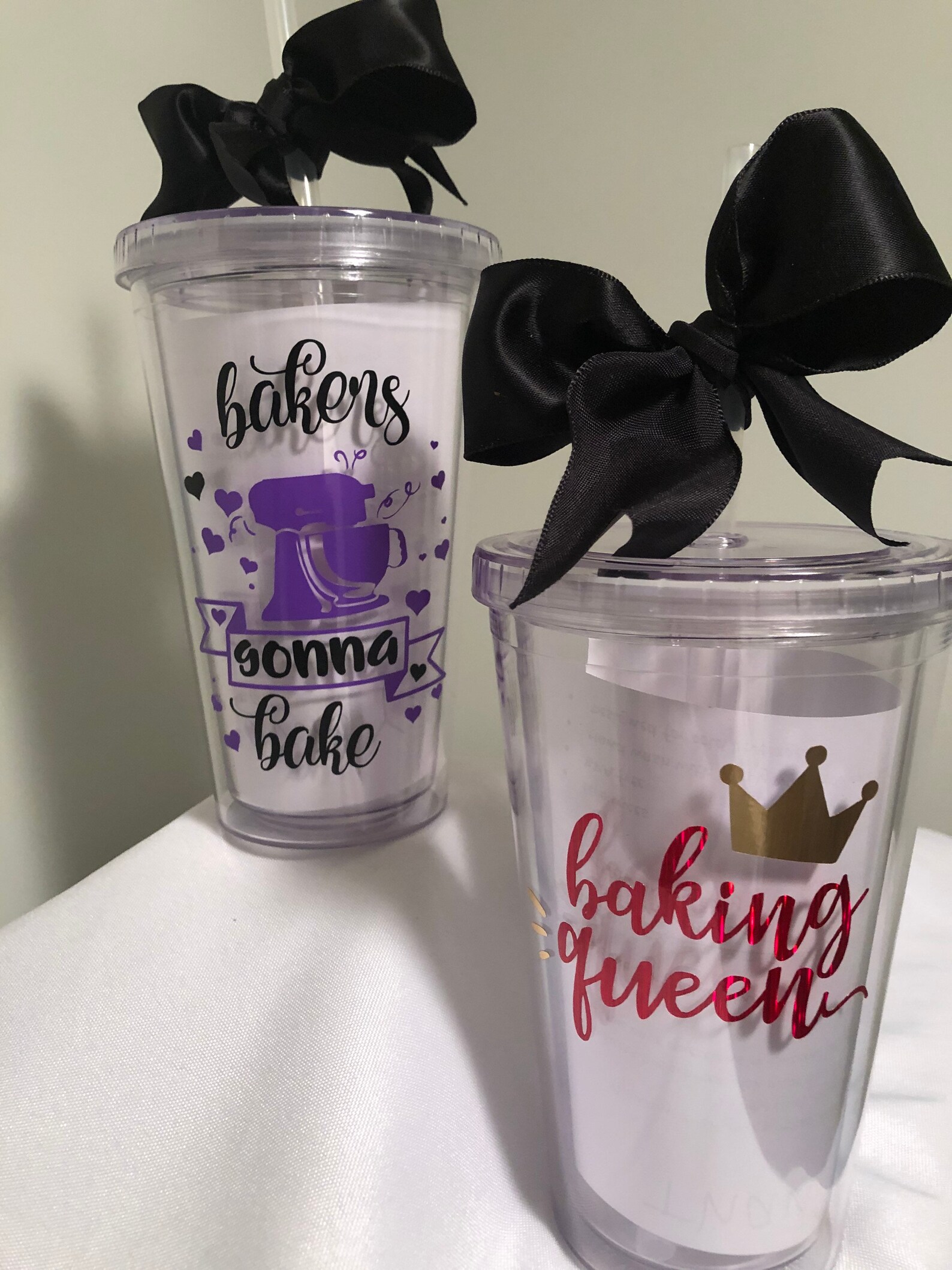 Vaso transparente personalizado - Etsy España