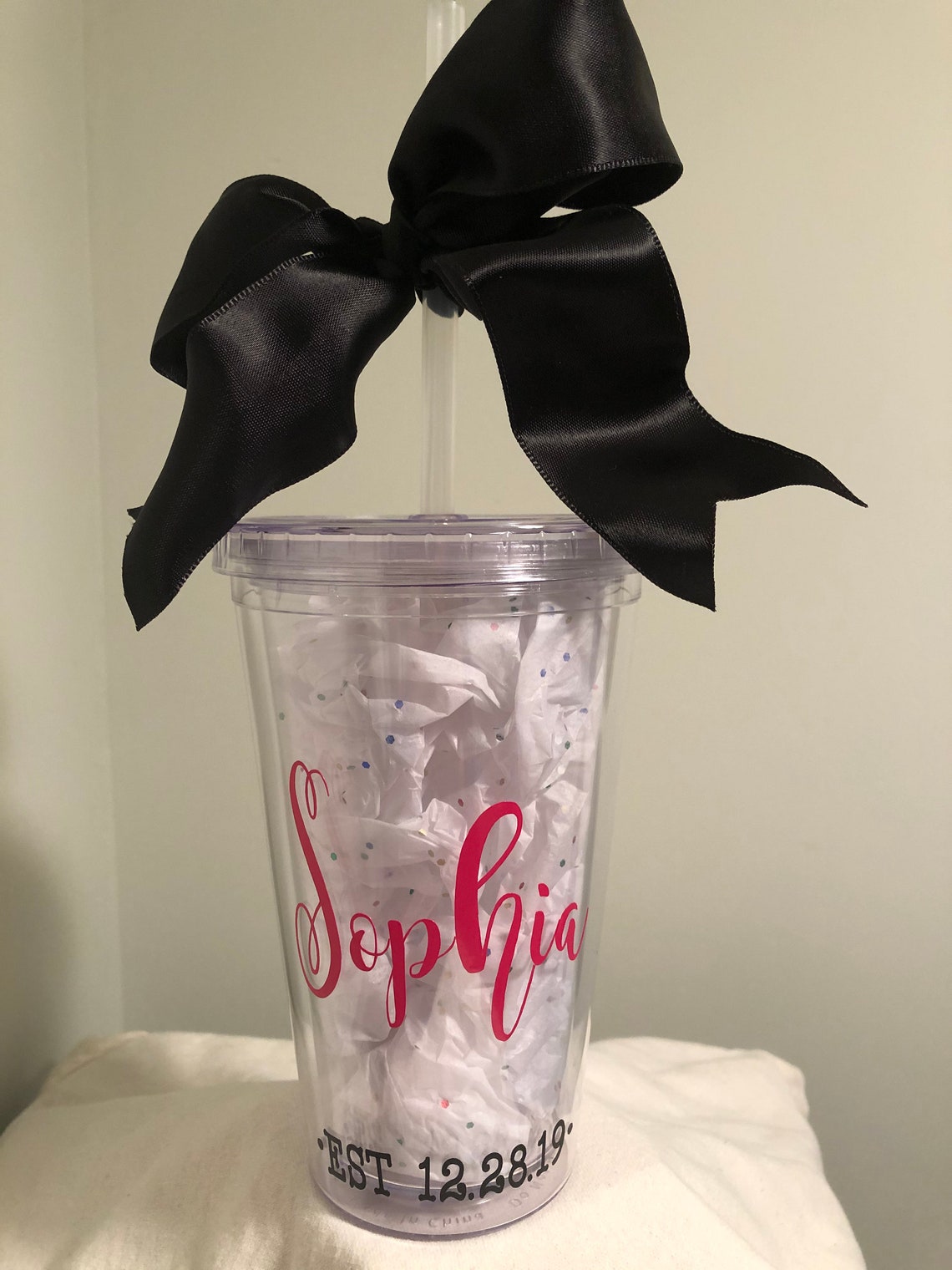 Personalized Clear Tumbler - Etsy