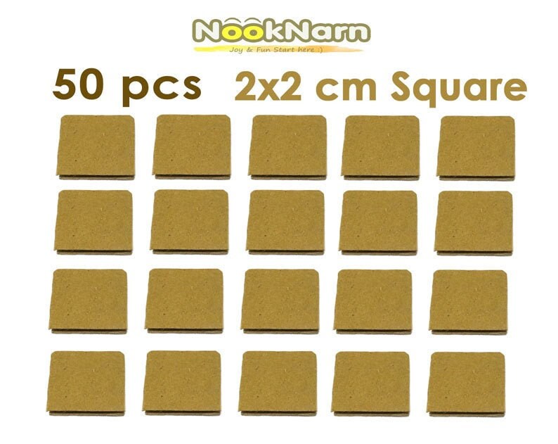 50 Mini Multi-Purpose Square Cardboard Craft Supply | Etsy
