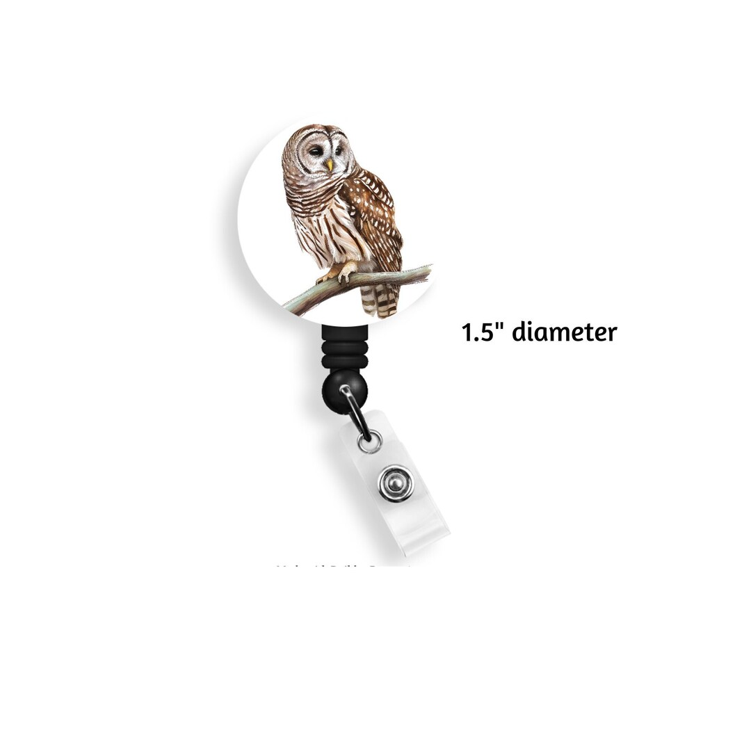 Barn Owl Badge Reel - Etsy