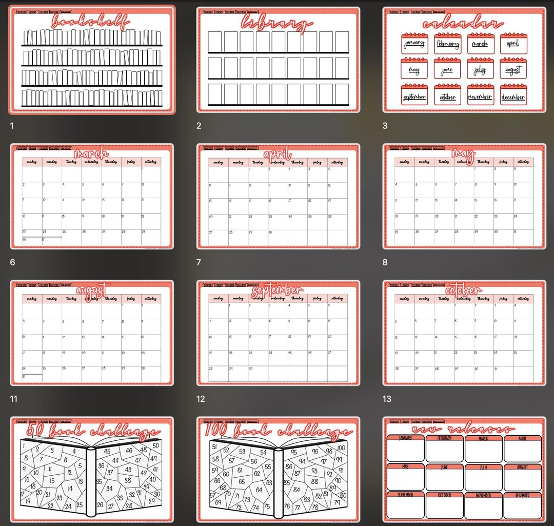 2025 Digital Red Book Journal - Etsy