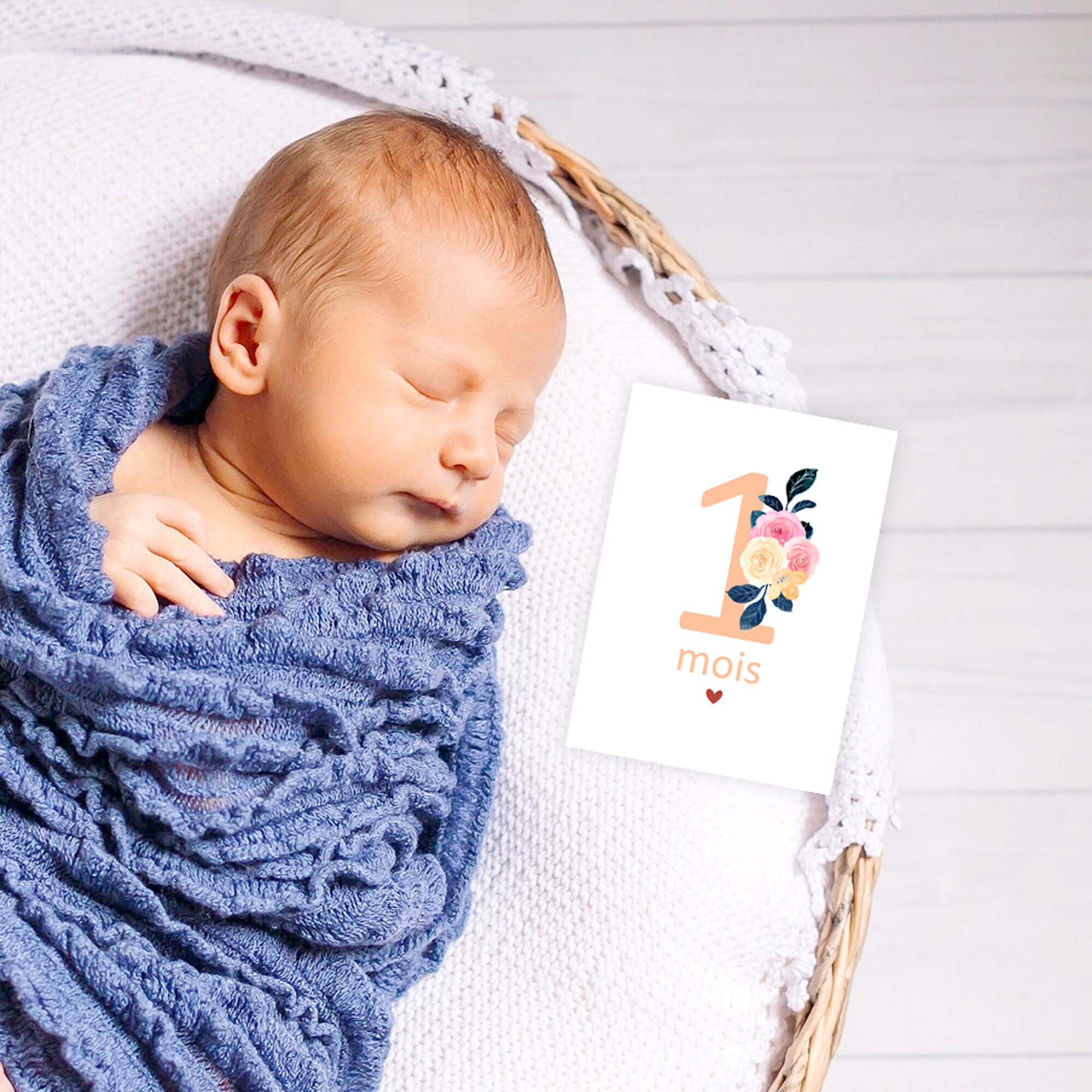 Baby Milestone Cards, Printable, Baby Month Cards, Watercolor Card ...