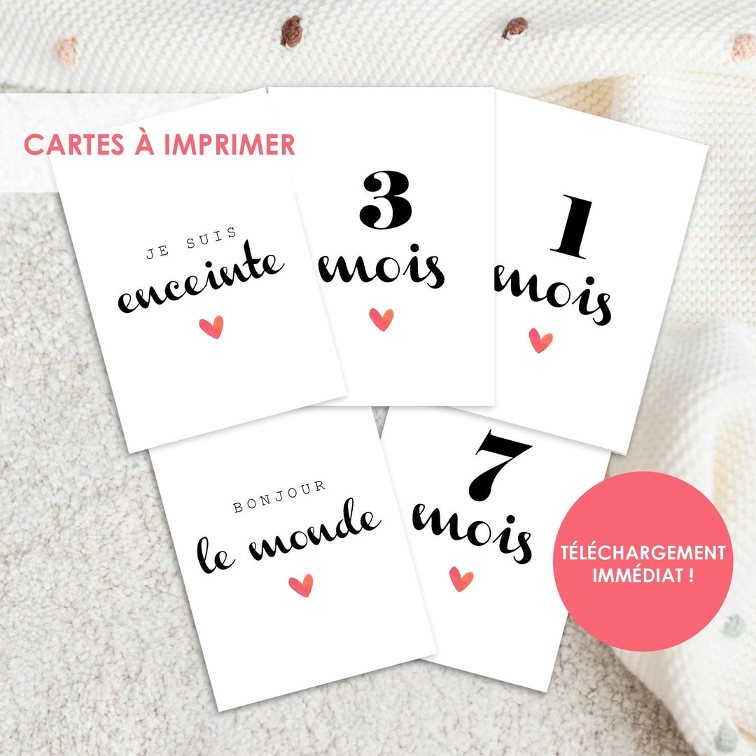 Baby Milestone Cards, Printable, Baby Month Cards, Modern Card, Design ...