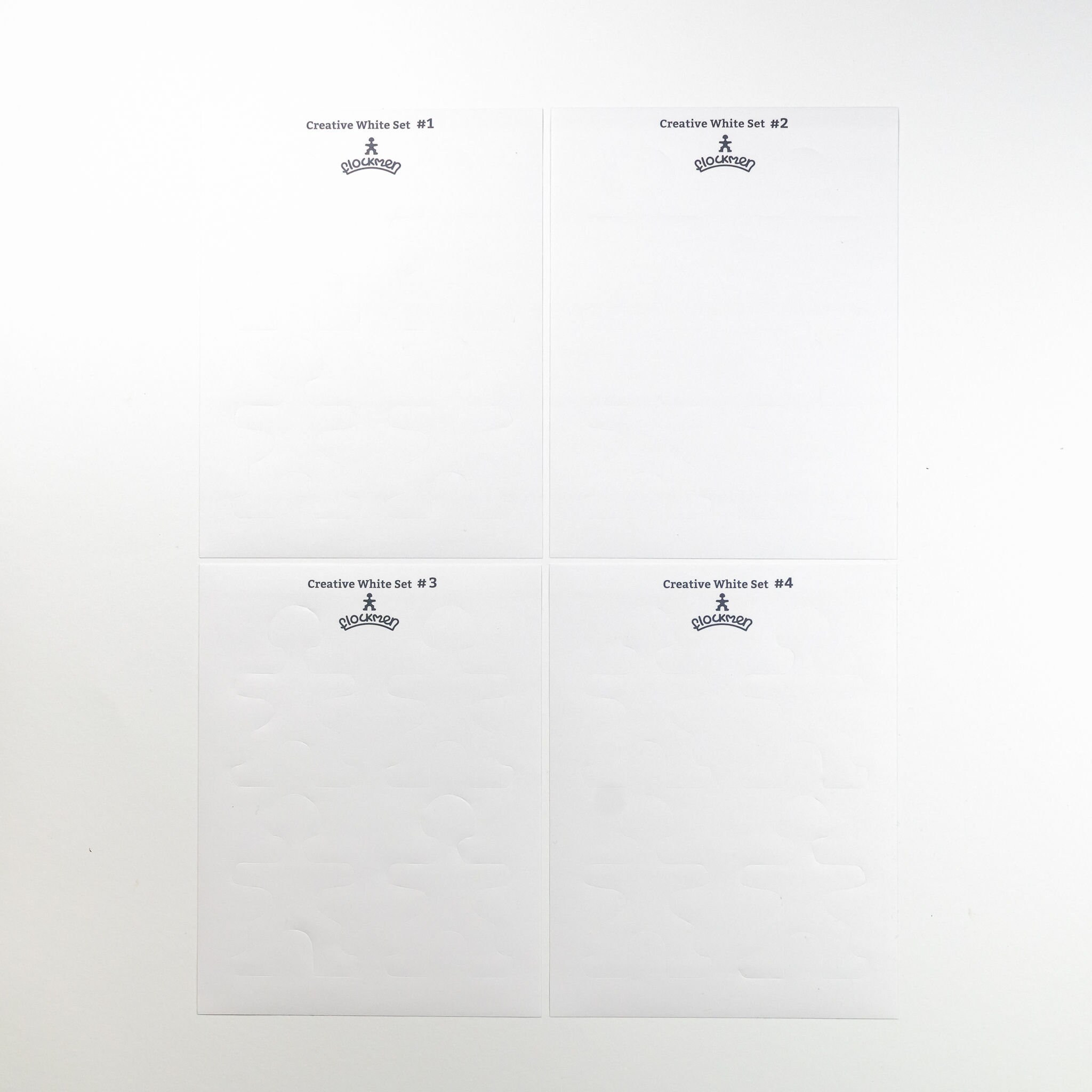 Flockmen Creative White Sticker Set - Etsy