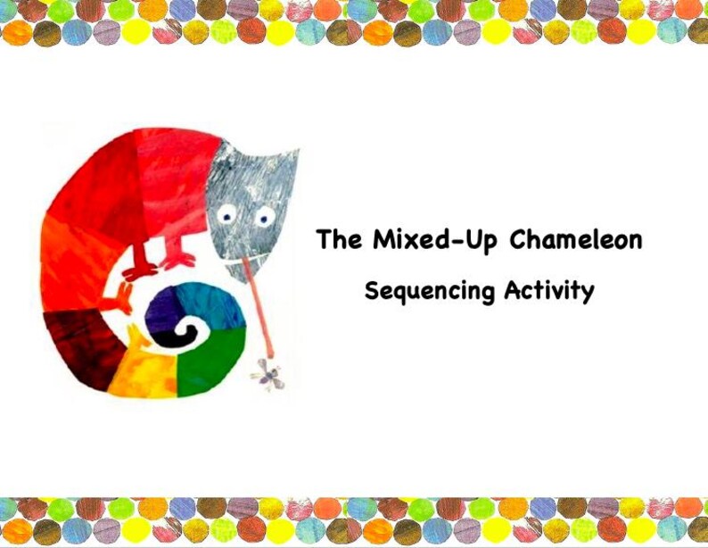 The Mixed-up Chameleon Sequencing Activity - Etsy Australia