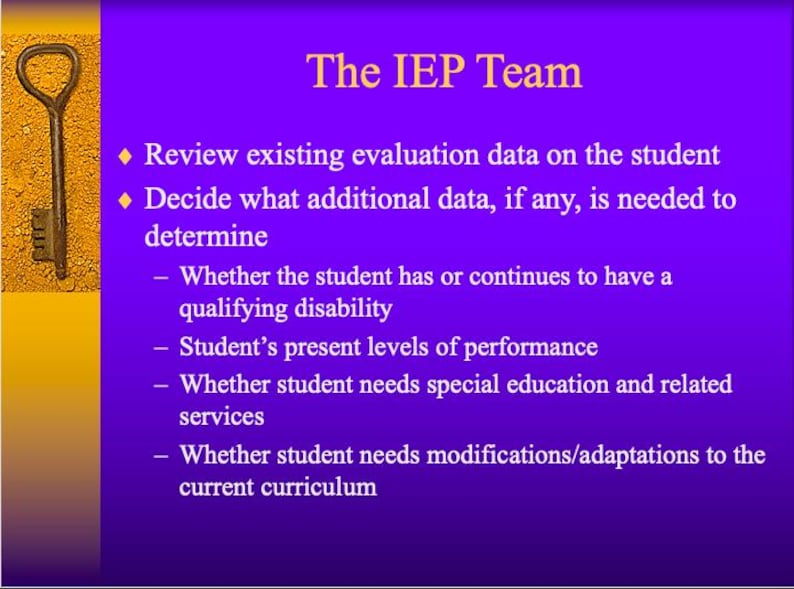 Individualized Education Plan (IEP) Presentation - Etsy