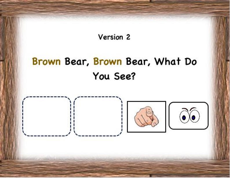 Brown Bear, Brown Bear, What Do You See? Interactive Adapted Book - Etsy