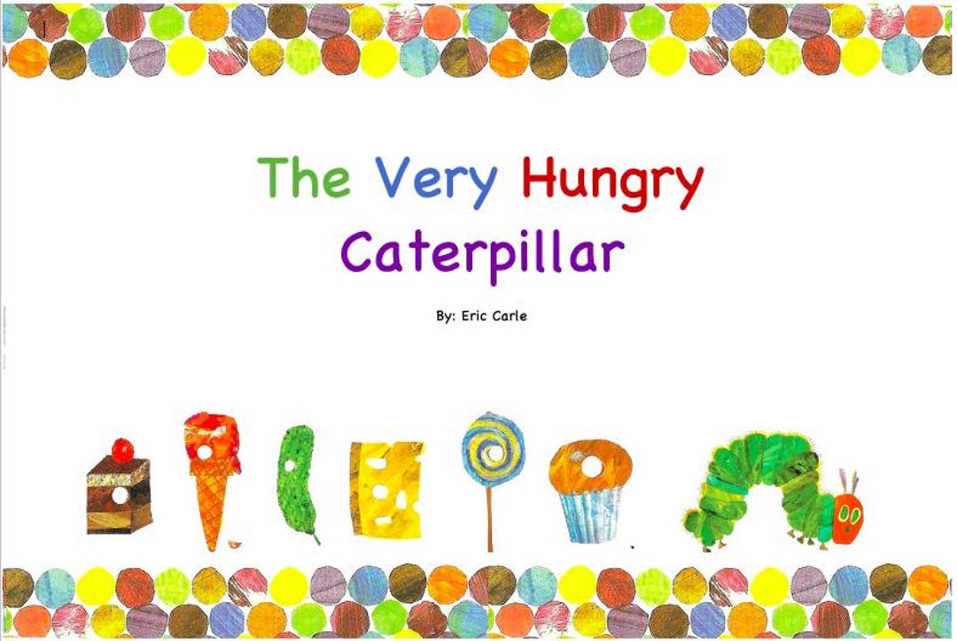 The Very Hungry Caterpillar Interactive Adapted Book - Etsy