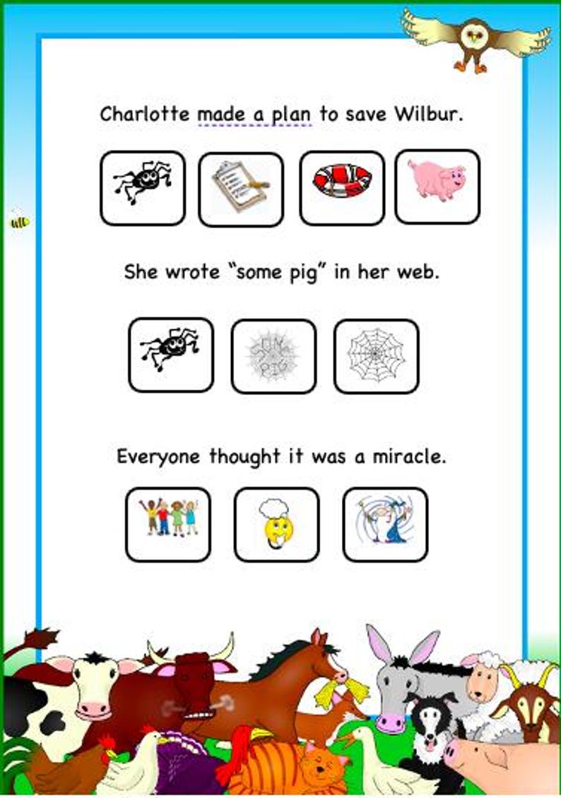 Charlotte's Web Adapted Book - Etsy