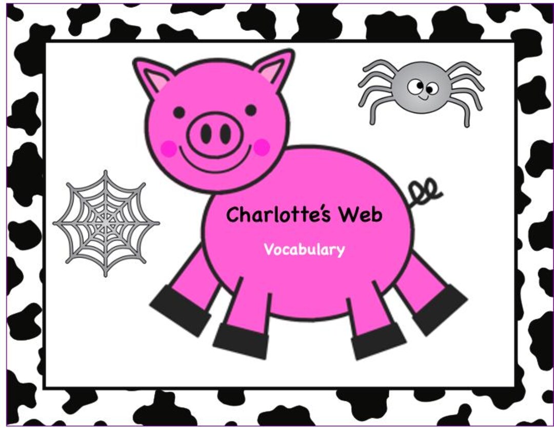 Charlotte's Web Vocabulary Task Cards - Etsy