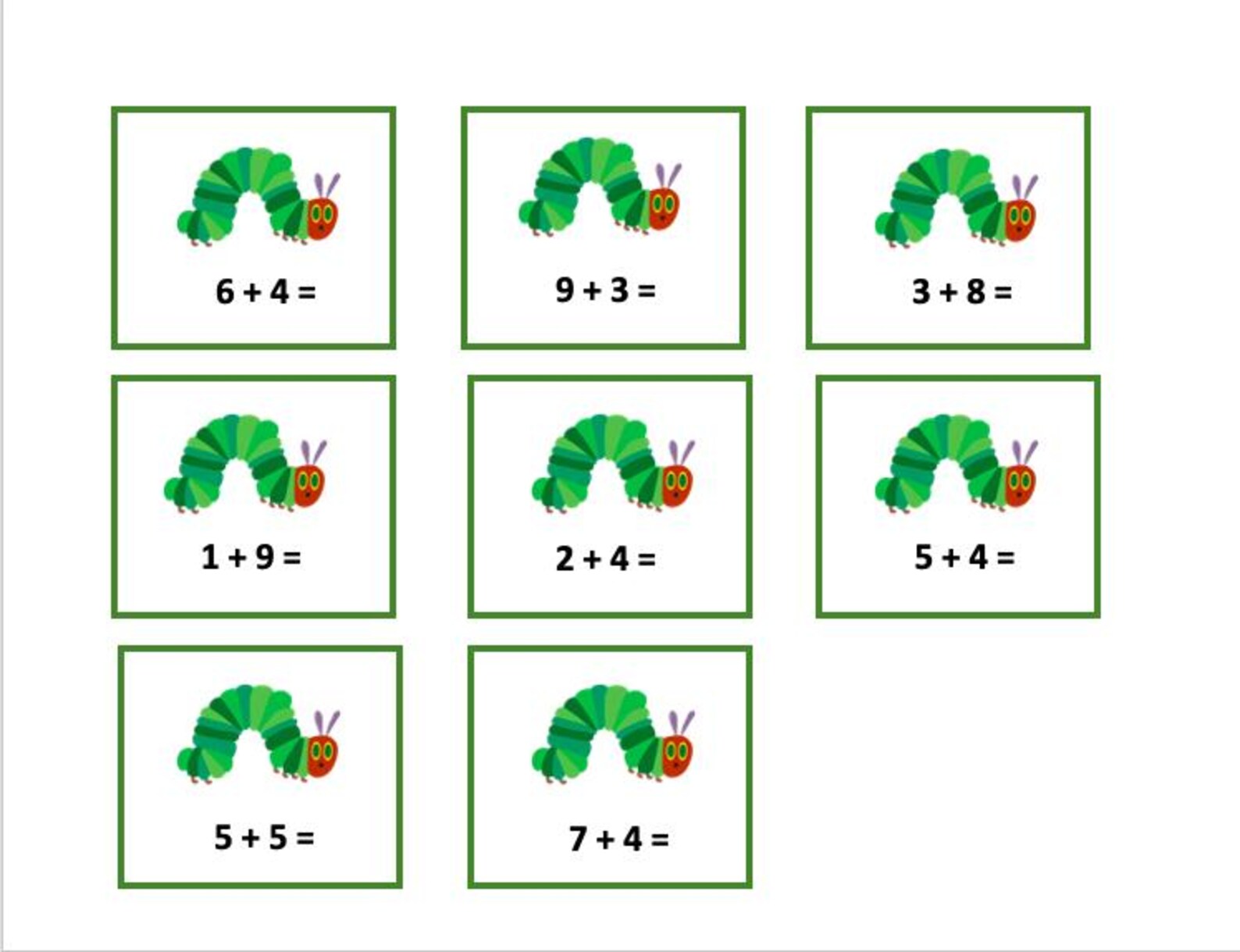 The Very Hungry Caterpillar Addition - Etsy