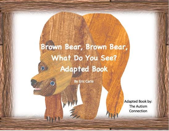 Brown Bear, Brown Bear, What Do You See? Interactive Adapted Book - Etsy