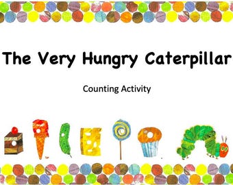 The Very Hungry Caterpillar Number Puzzles - Etsy