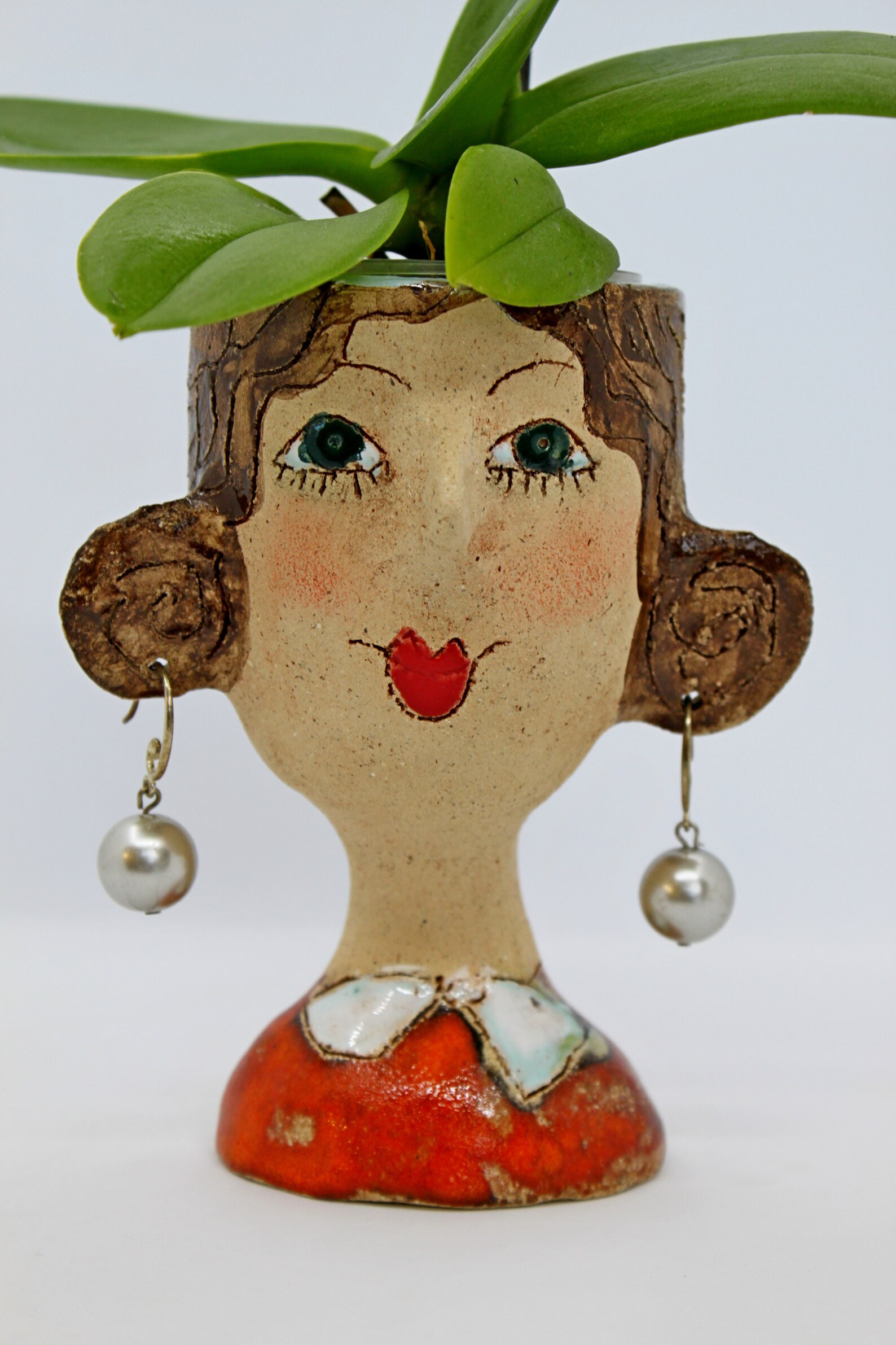 Unique Ceramic Lady Head Planter Pot Lady Face Pot Unique - Etsy