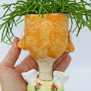 Angel Face Planter Pot Ceramic Angel Head Planter Unique | Etsy