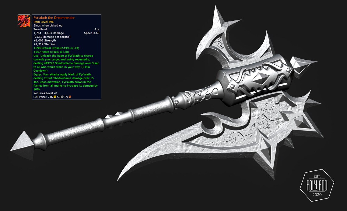 Fyr'alath, the Dreamrender for 3D Printing - Etsy
