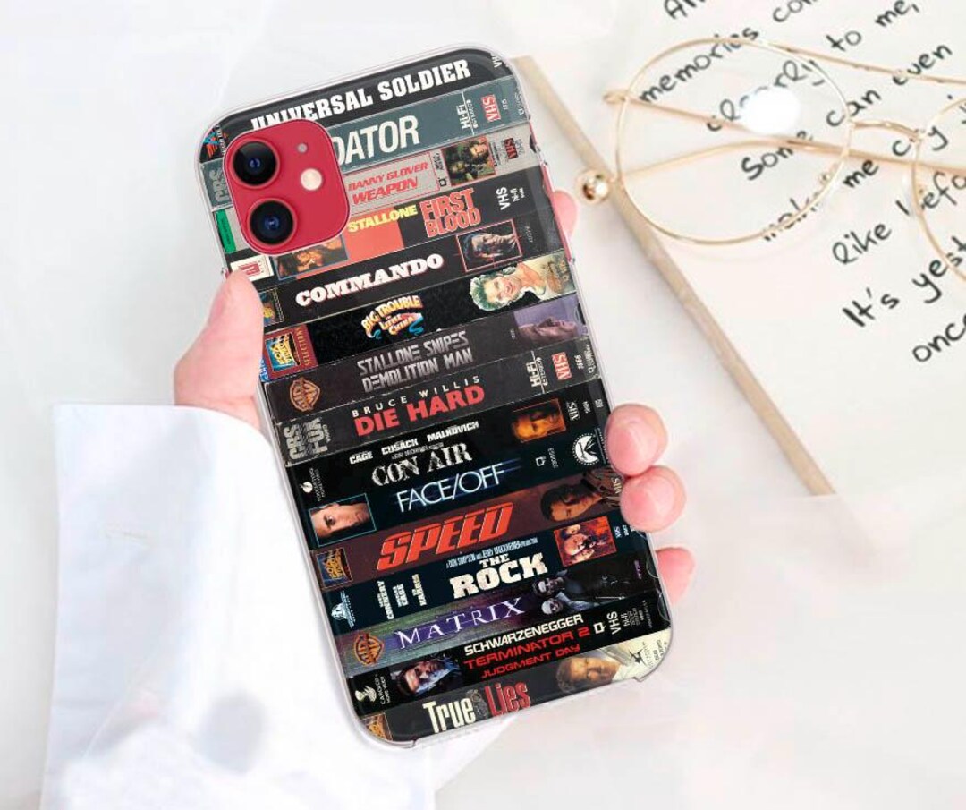 Action Movie VHS Tapes Phone Case for iPhone 16 15 14 13 Pro Max VHS ...
