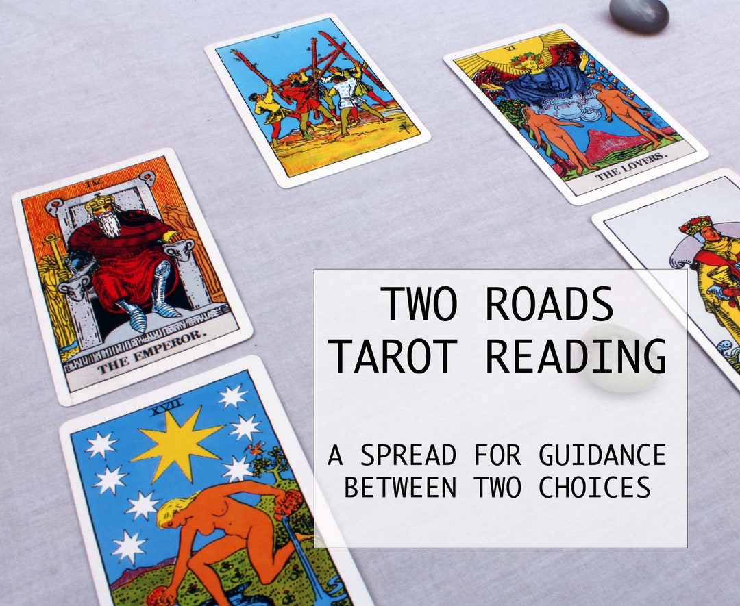 Two Roads Tarot Reading 7 Cards for Decision Making - Etsy