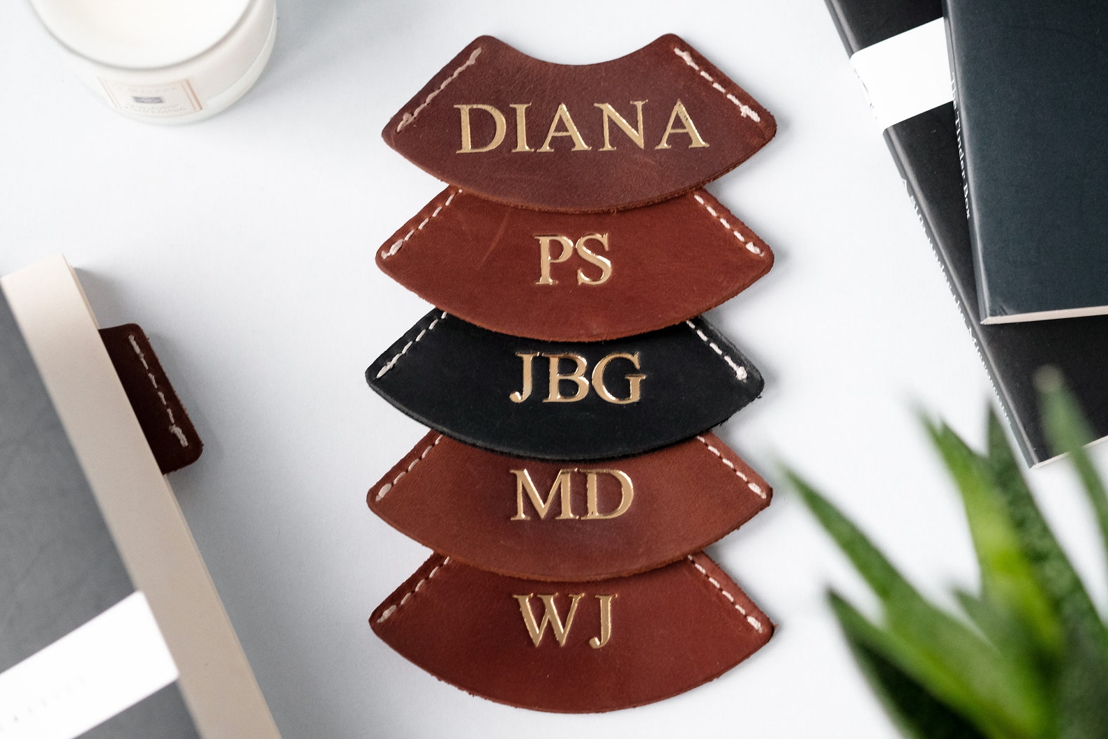 Custom Bookmark Custom Leather Bookmark Leather - Etsy