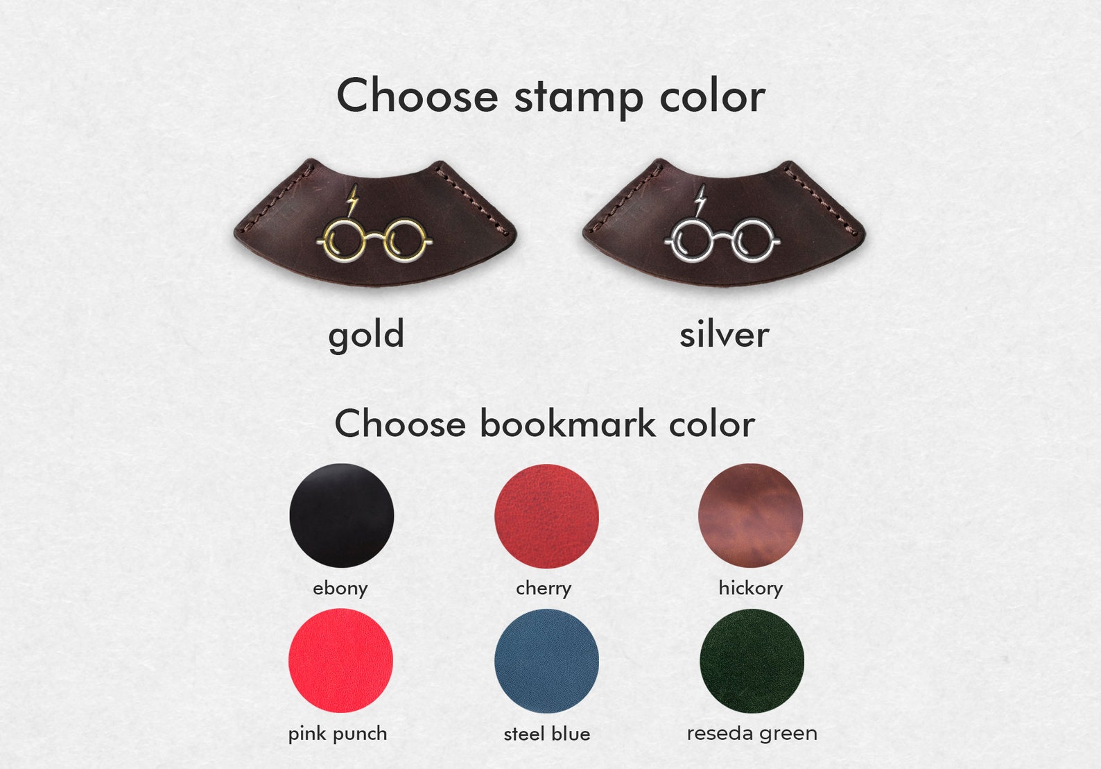 Leather Bookmark and Page Holder Set, Set of 2 - Bookmark and Page ...