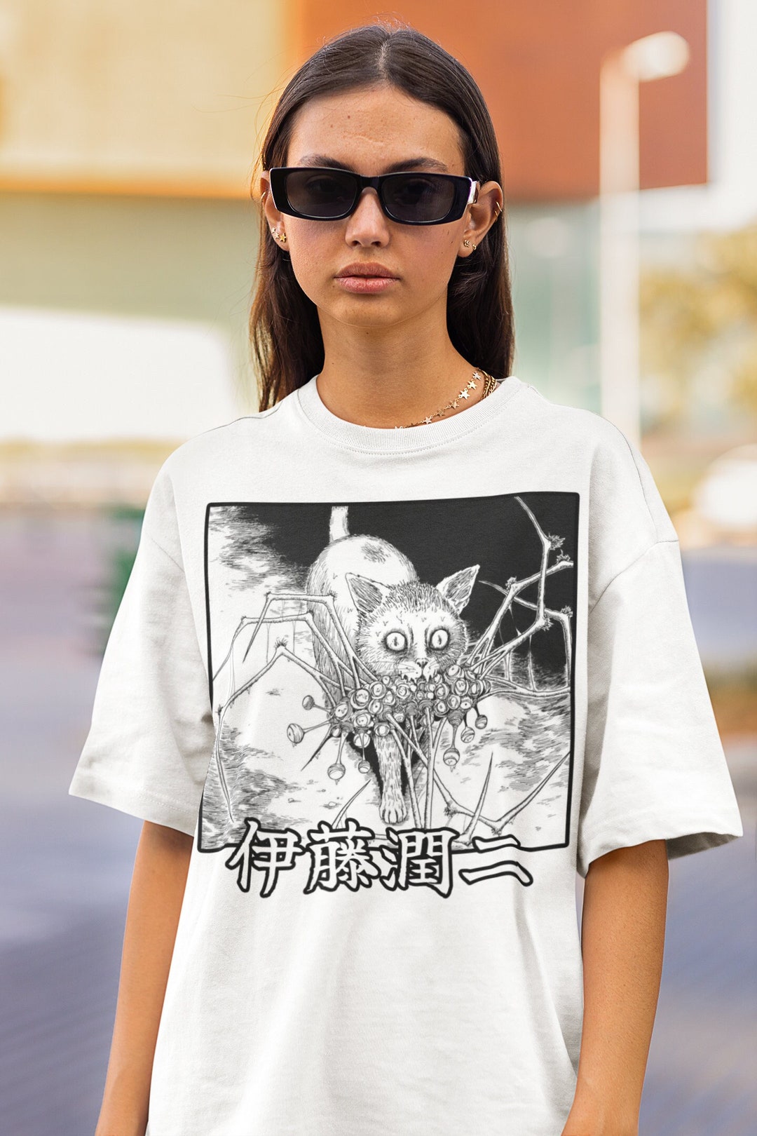 Horror Cat Manga Shirt: Tomie Cat Diary Anime Horror Shirt Japanese ...