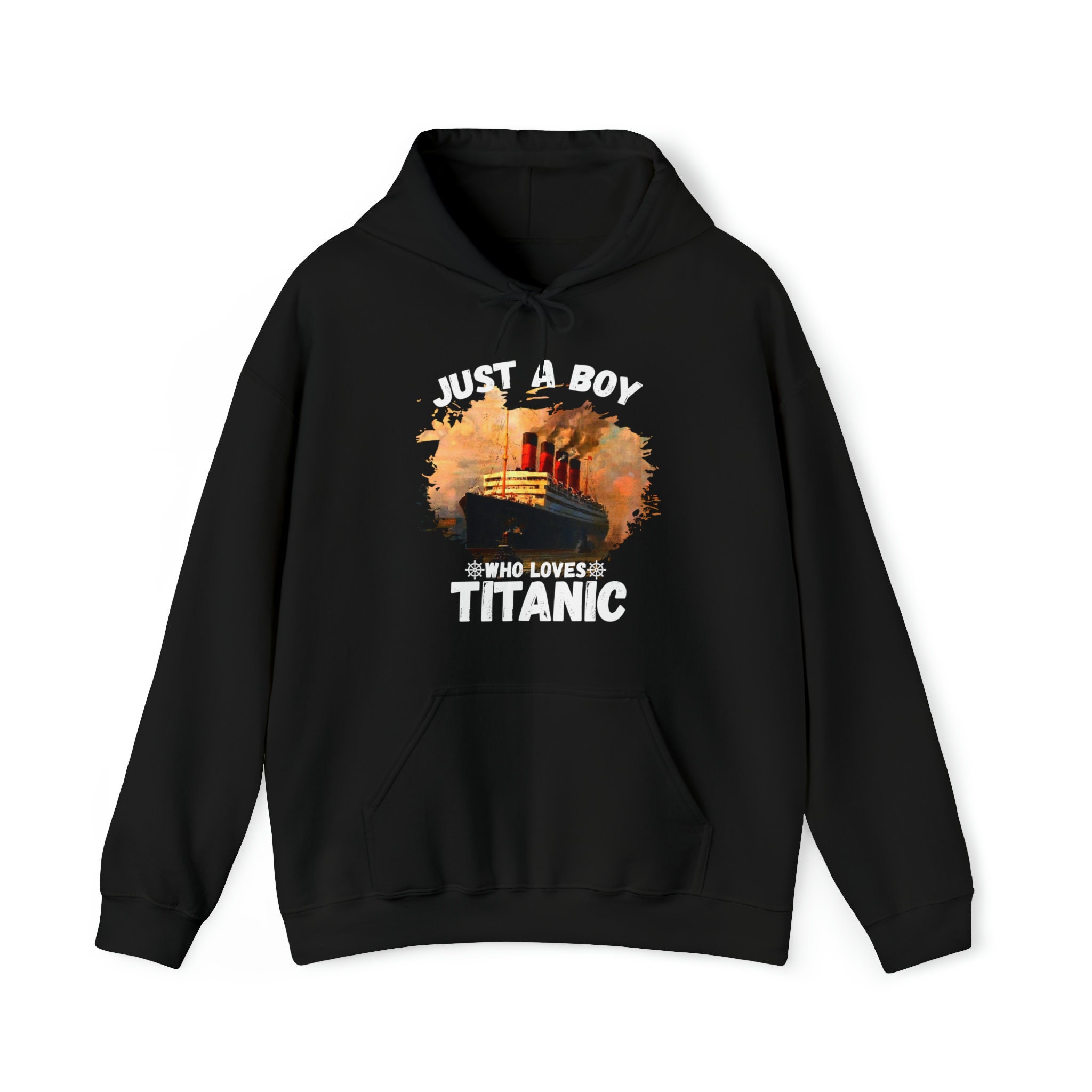 Boys Who Just Love the RMS Titanic Hoodie, Vintage Ocean Liner Tee ...