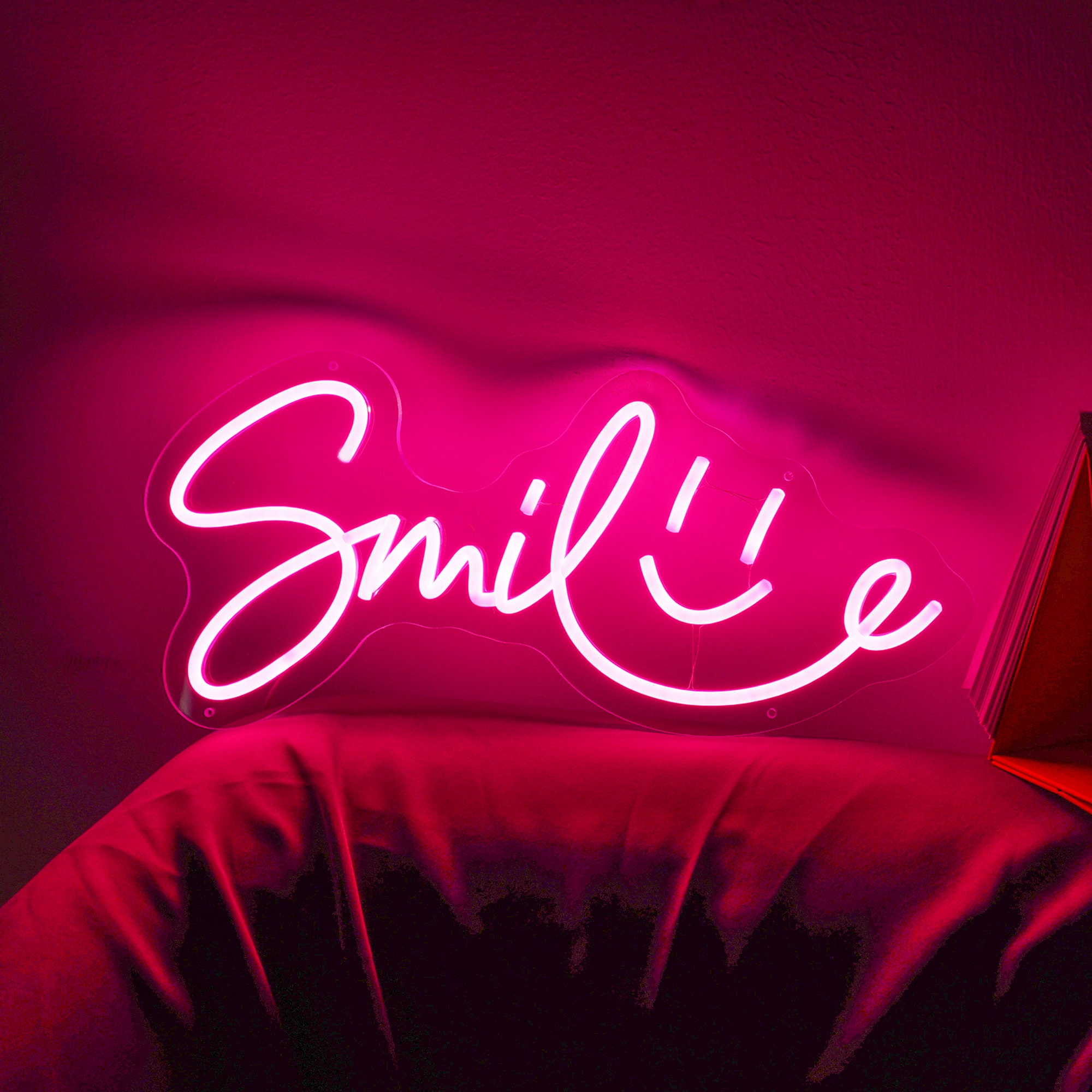 LED Neon Light Signs Wall Decorative Smile LED Lights for Bedroom - Etsy
