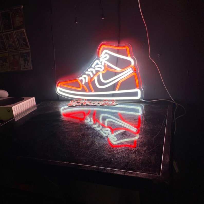 Sneaker Personalized Custom LED Neon Sign Room Decor Neon - Etsy Hong Kong