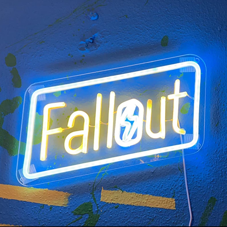 Fallout Merchandise Personalized Custom LED Neon Sign Room Decor Neon ...