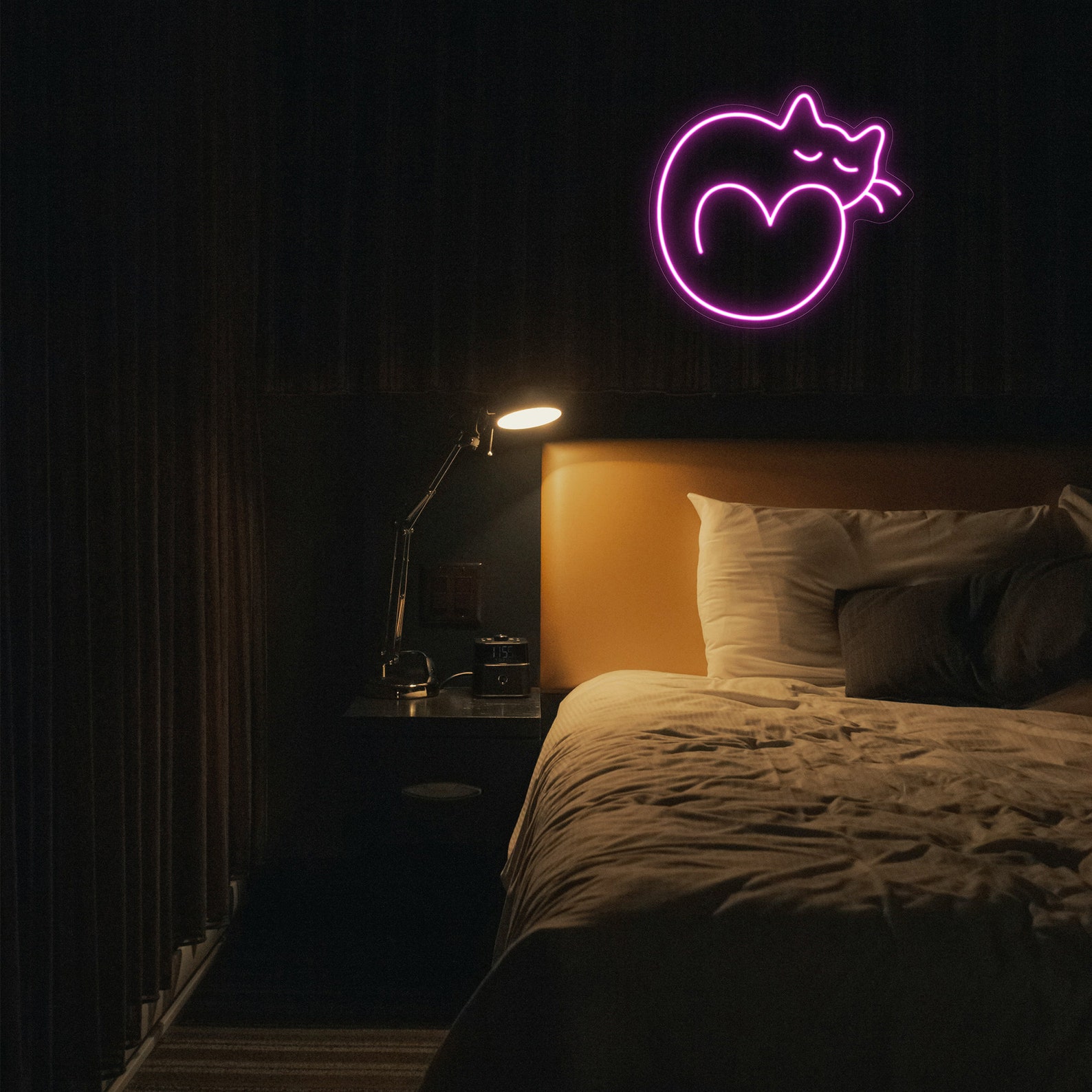 Personalized Custom LED Neon Sign Cat Love Room Decor Neon Bedroom ...