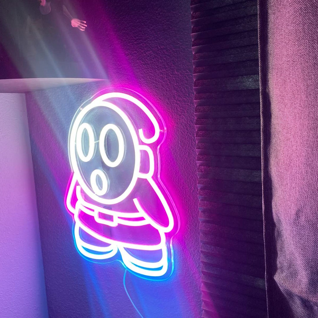 Shy Guy Personalized Custom LED Neon Sign Room Decor Neon Bedroom Light ...