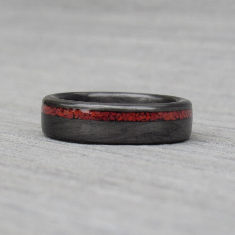 Firefighter Wedding Ring - Etsy