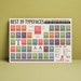 Typefaces Periodic Table Chart Typography Digital Download Print - Etsy