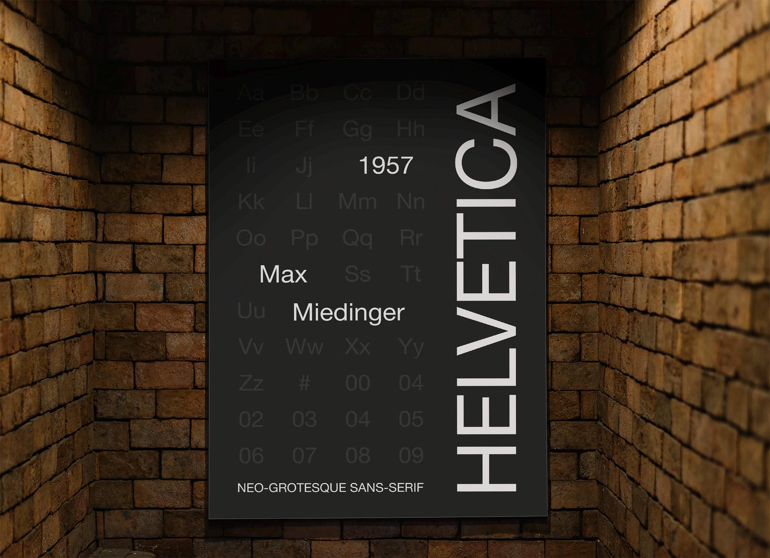 Helvetica Typeface | Font Chart | Typography | Digital Download Print ...
