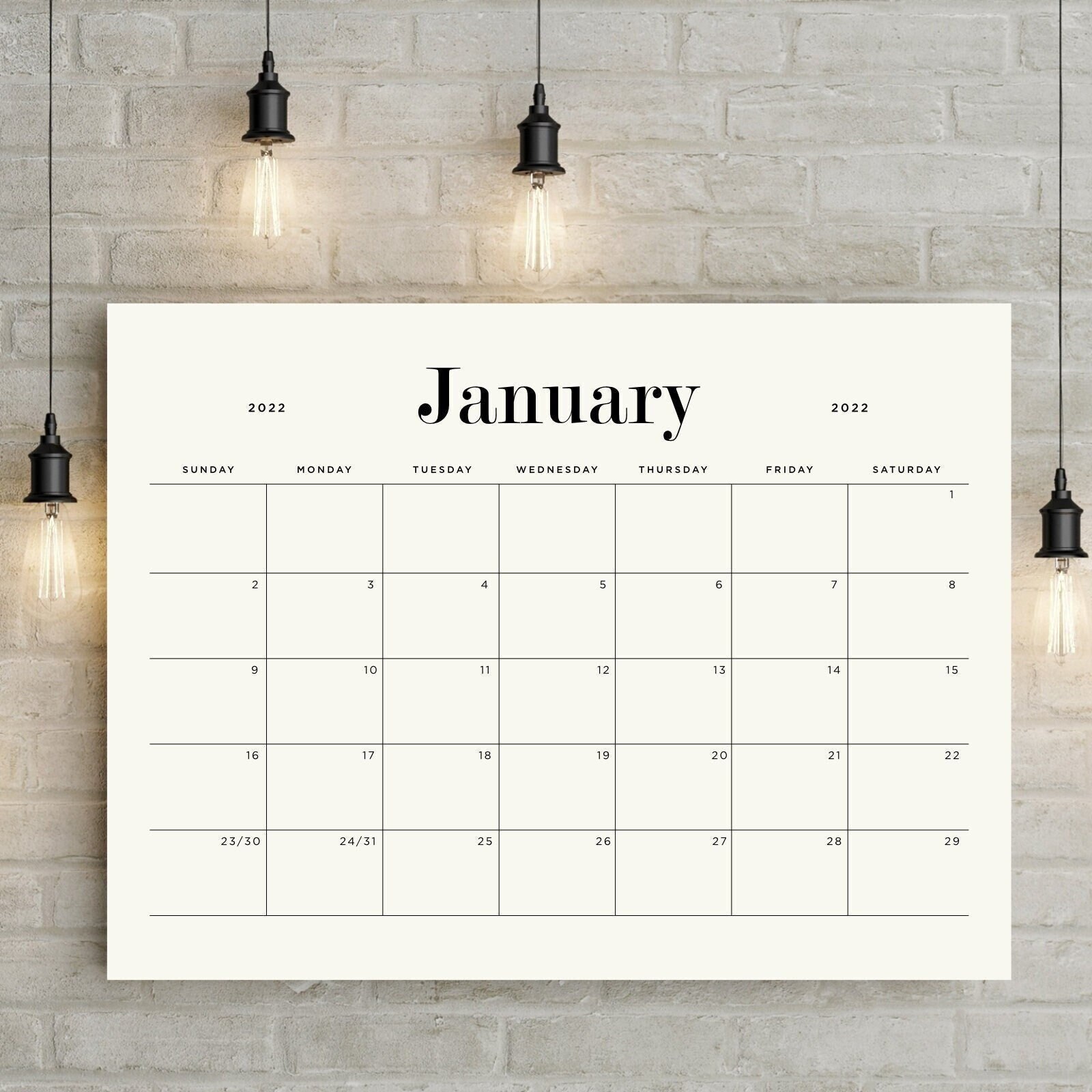 Office Planners Organizers SHIPS SAME DAY 2022 Jumbo Large BIG Print