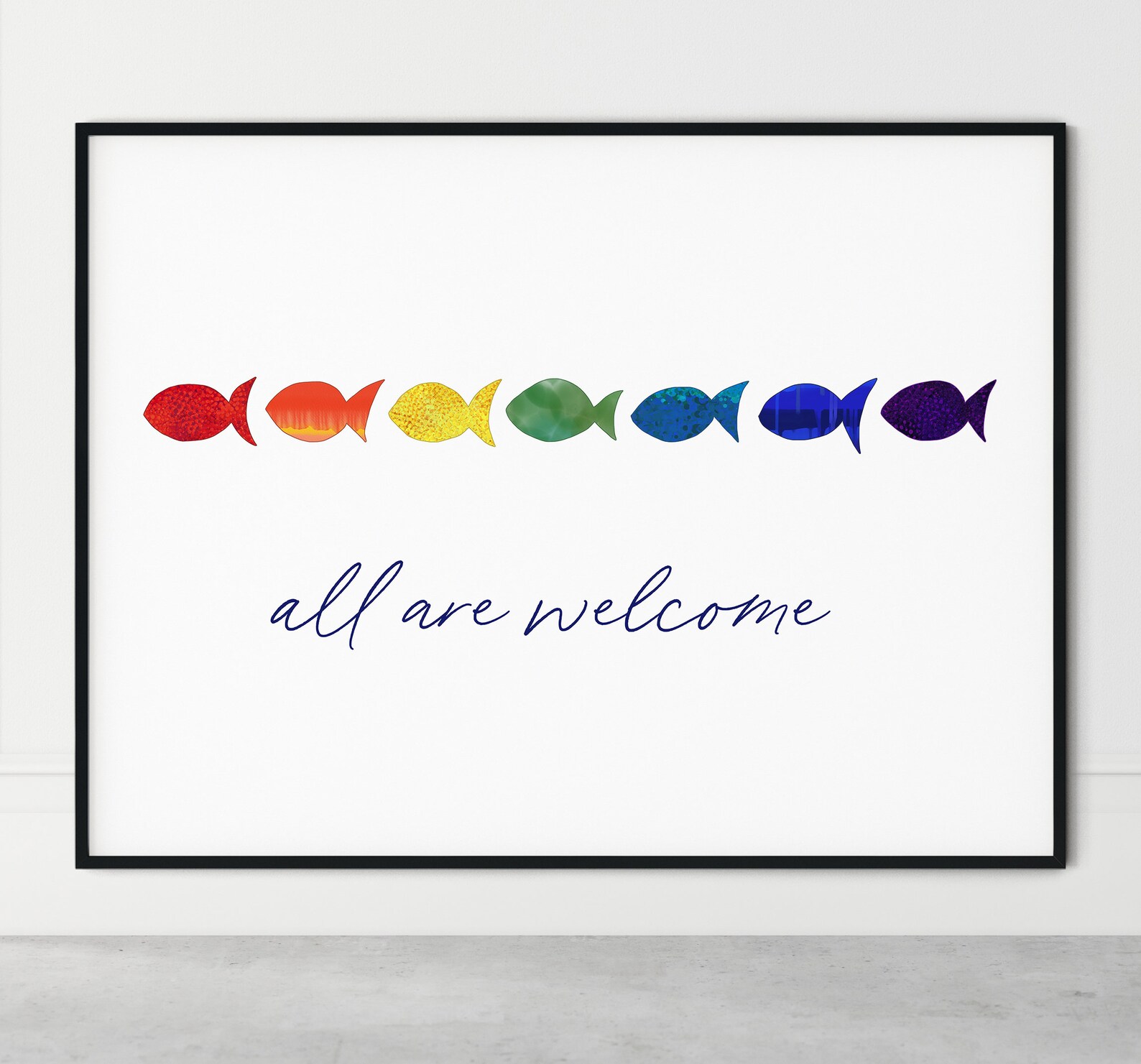 Everyone is Welcome Sign, All Are Welcome, Welcome Classroom Sign ...
