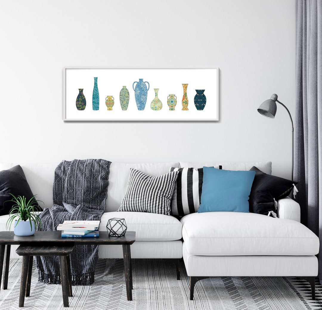 Colorful Printable Narrow Wall Art - Vibrant Decor for Bedroom or ...