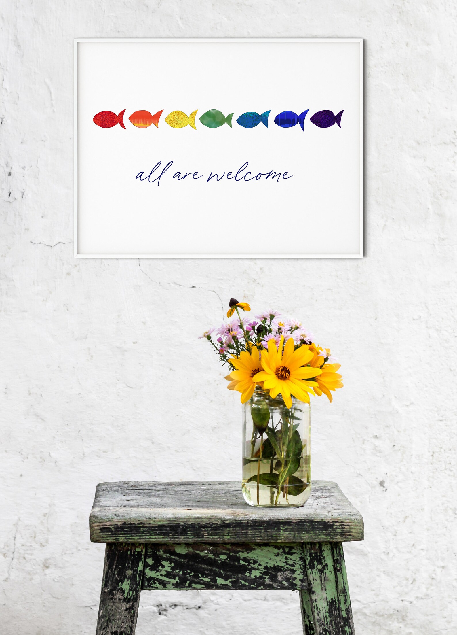 Everyone is Welcome Sign, All Are Welcome, Welcome Classroom Sign ...