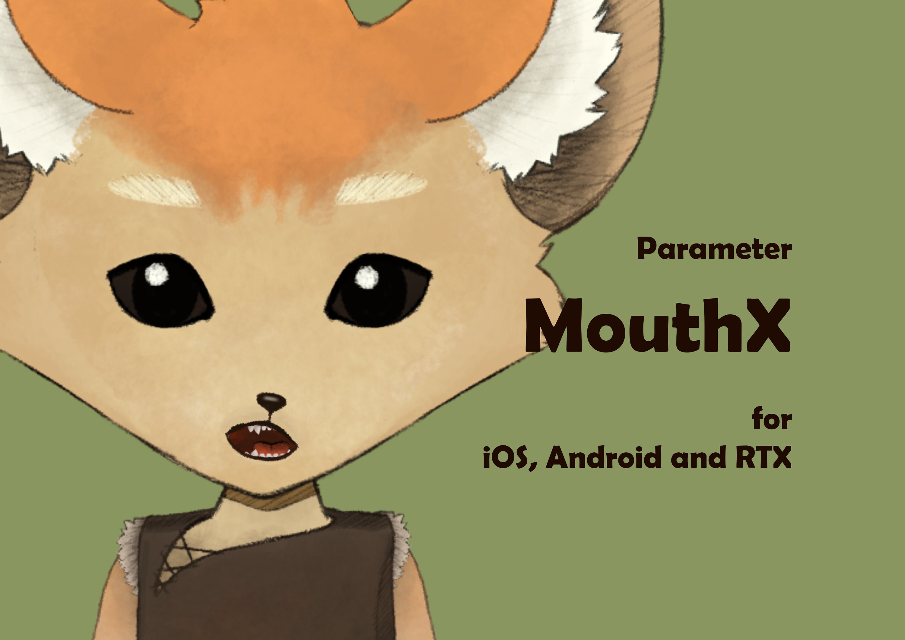 2D Vtuber Model Fennec for Adoption / in a Single Copy / Fully Rigged ...