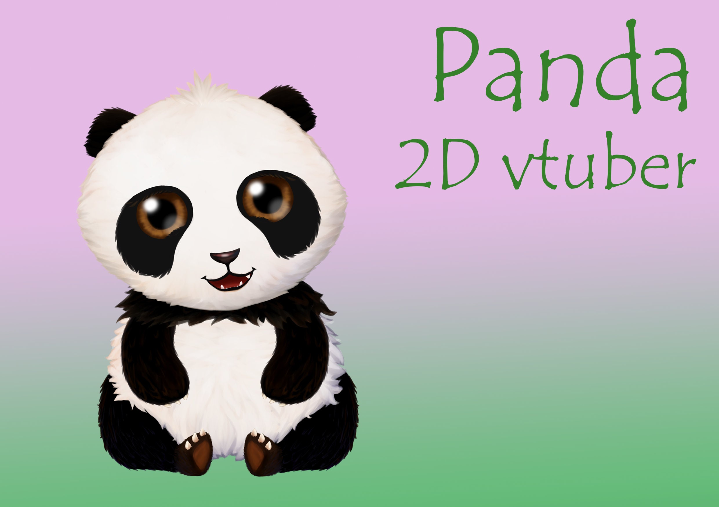 Vtuber - Panda - Live2d Avatar - Etsy