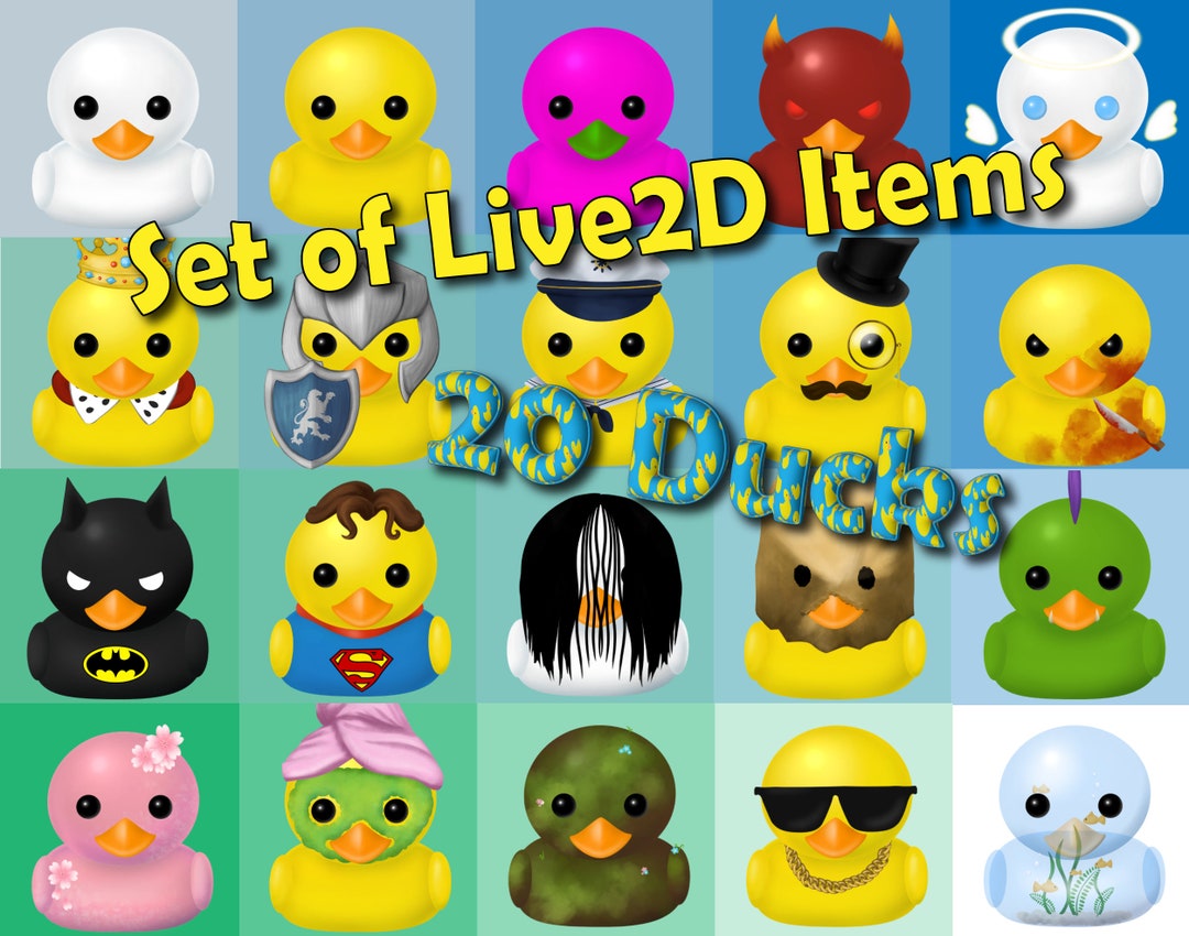 20 Ducks. Set of Live2d Items - Etsy
