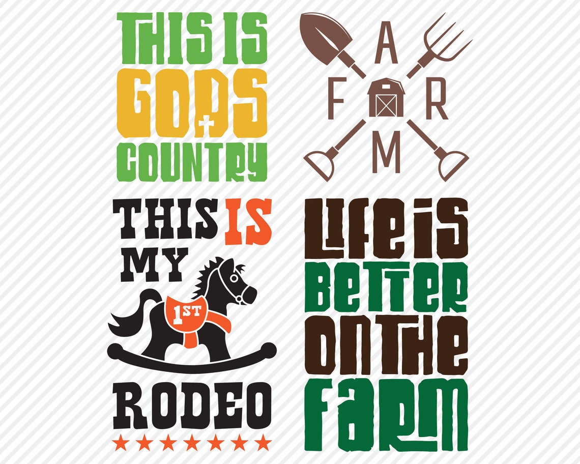 Country Bundle SVG Cut Files Country Shirt Designs | Etsy