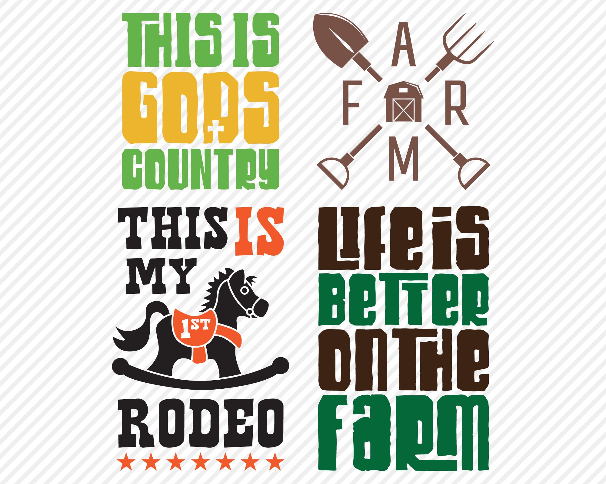 Country Bundle SVG Cut Files Country Shirt Designs | Etsy