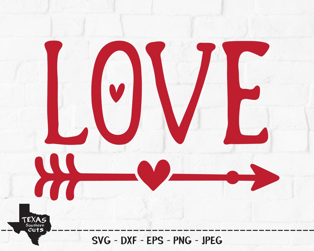 Love SVG, Cut File, Valentines Shirt Design, Valentine's Day, Cute ...