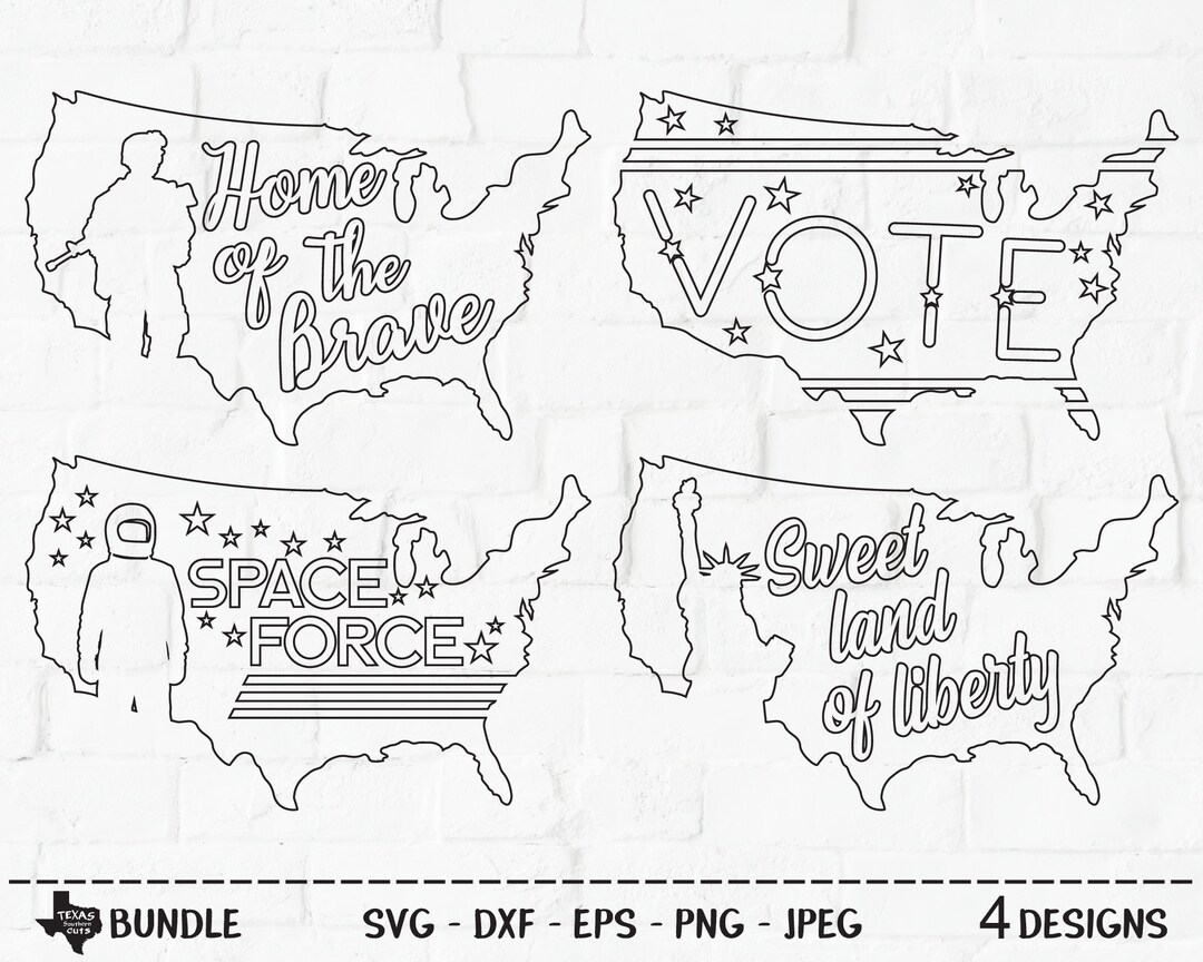 Patriotic Bundle SVG, Cut File, Patriotic Shirt Design, Military, Army ...