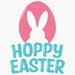 Hoppy Easter SVG, Cut File, Easter Shirt Design, Cute Bunny Ears, Egg ...