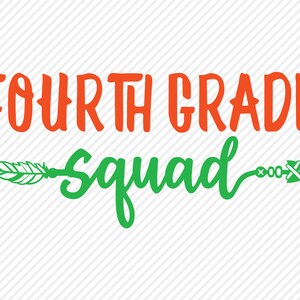 Fourth Grade SVG, Cut File, 4th Grade Shirt Design, Tribal Arrow, Back ...