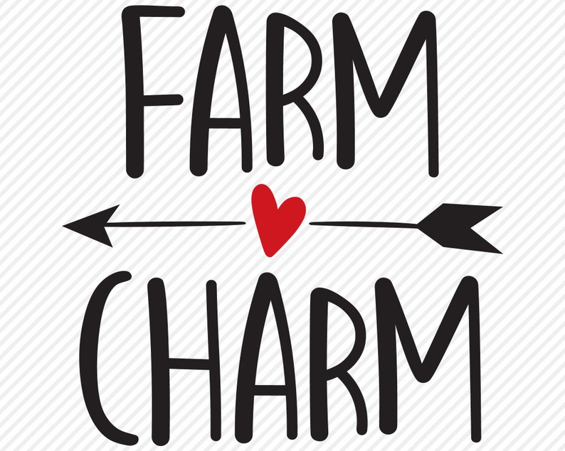 Farm Charm SVG, Cut File, Country Shirt Design, Rustic Tribal Arrow ...