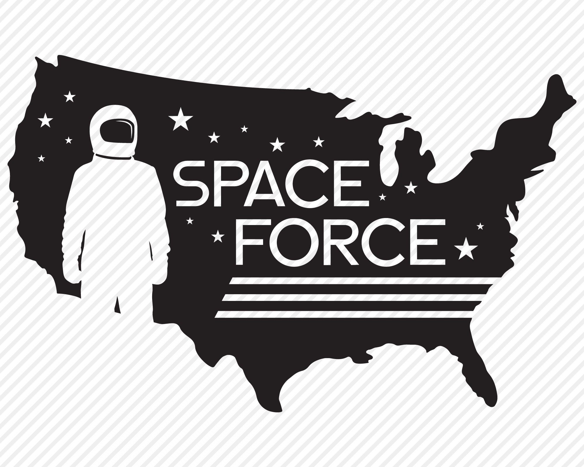 Space Force SVG Cut File Patriotic Shirt Design Military - Etsy