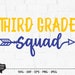 Third Grade SVG, Cut File, 3rd Grade Shirt Design, Tribal Arrow, Back ...